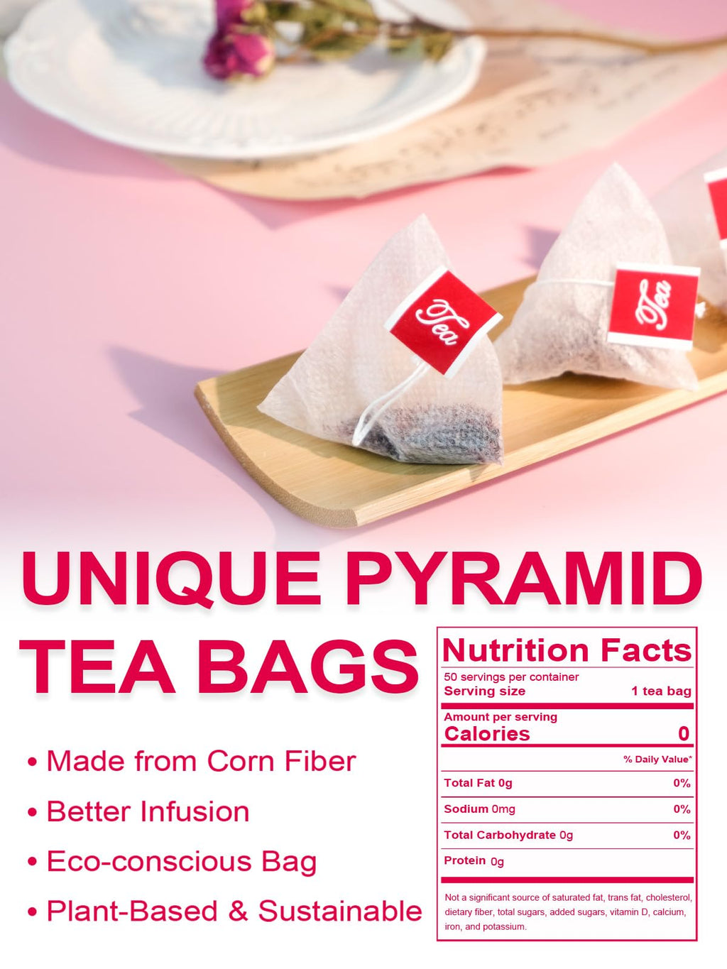 TeeLux hibiscus tea bags for wellness