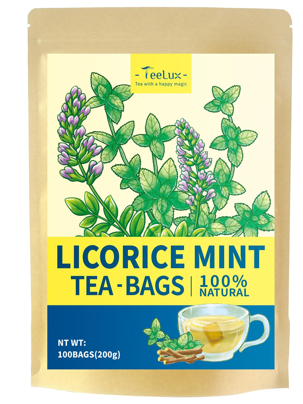 TeeLux licorice peppermint tea bags