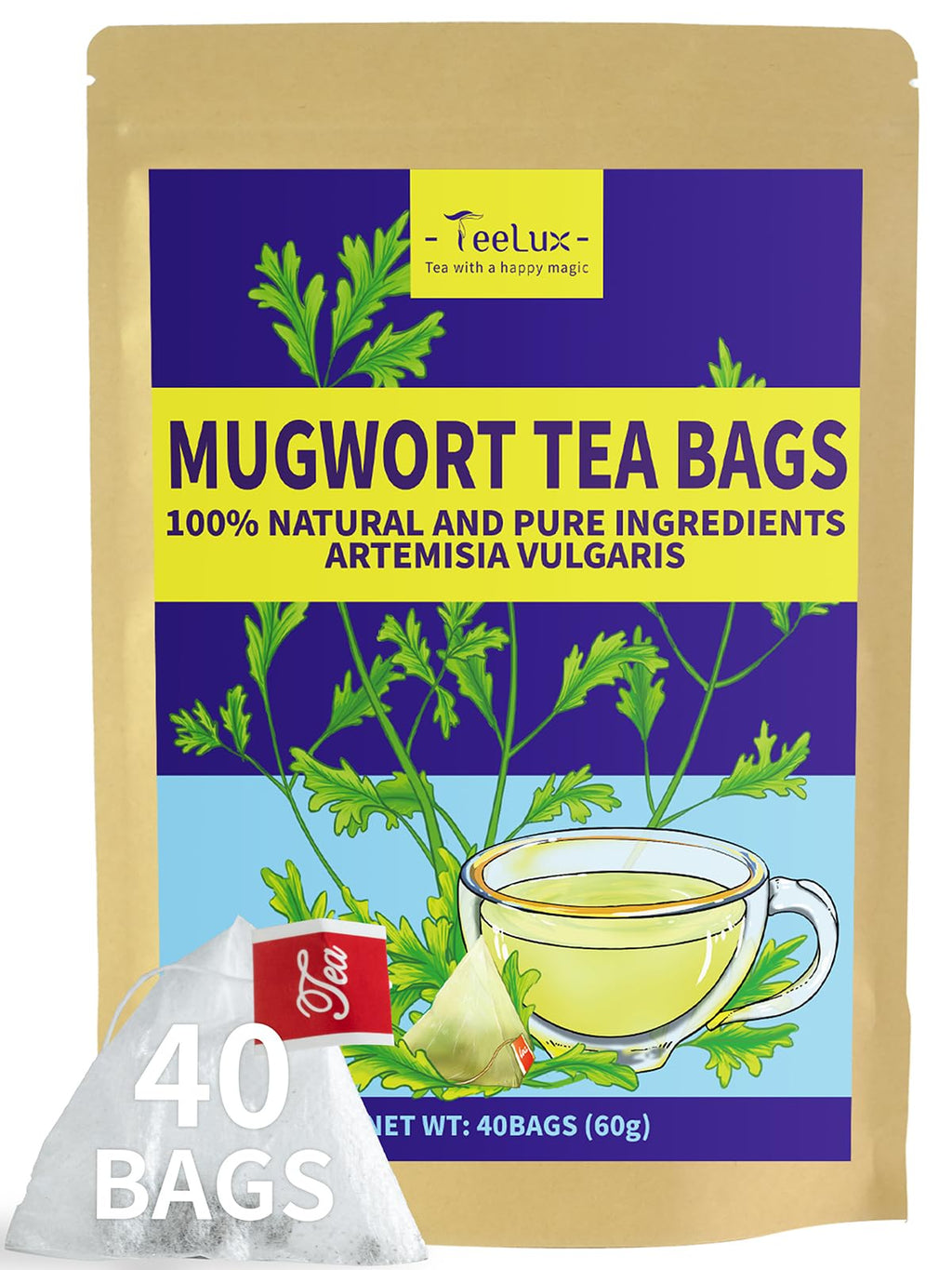 TeeLux Mugwort tea bags caffeine free