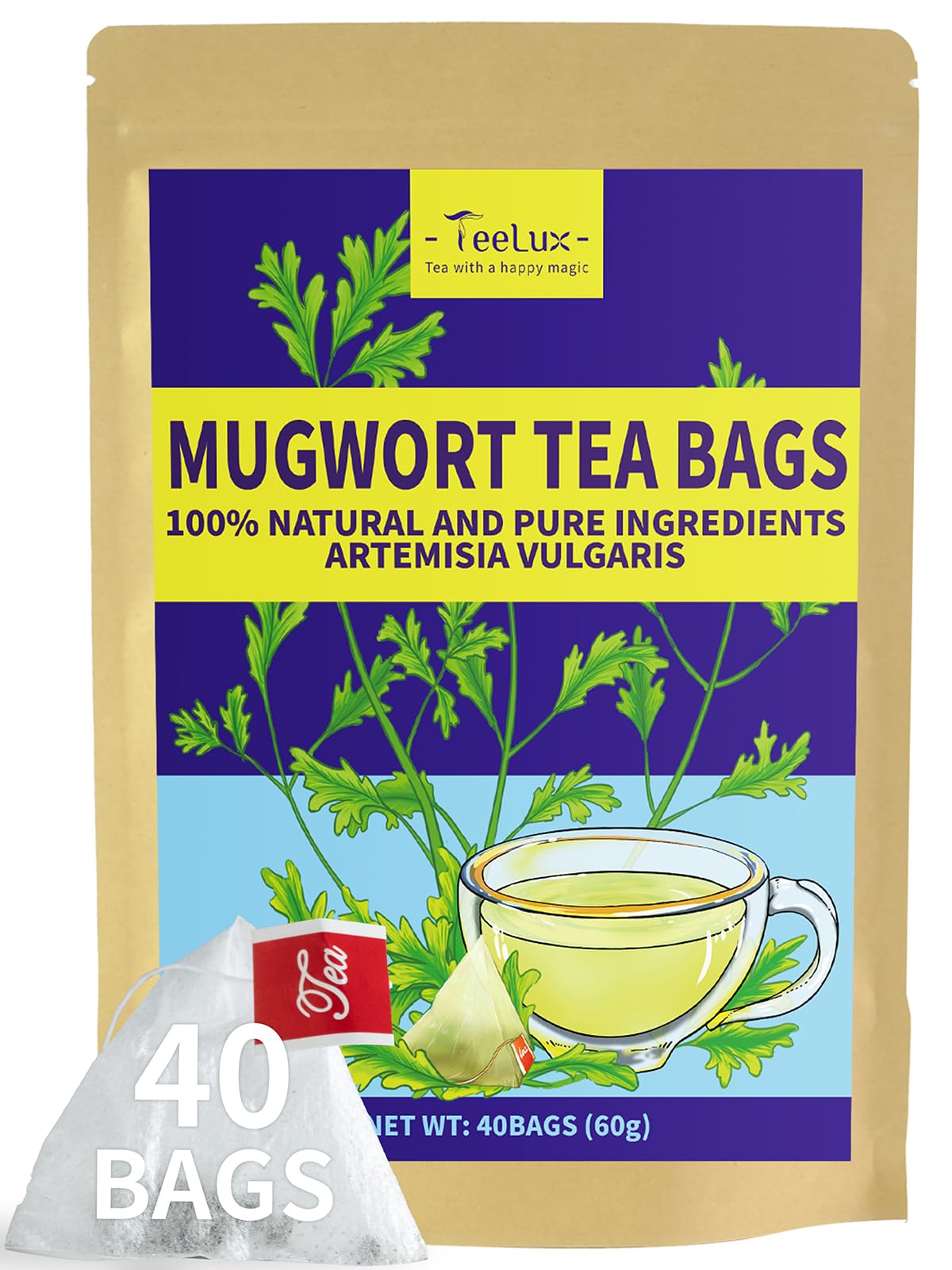 TeeLux Mugwort tea bags caffeine free