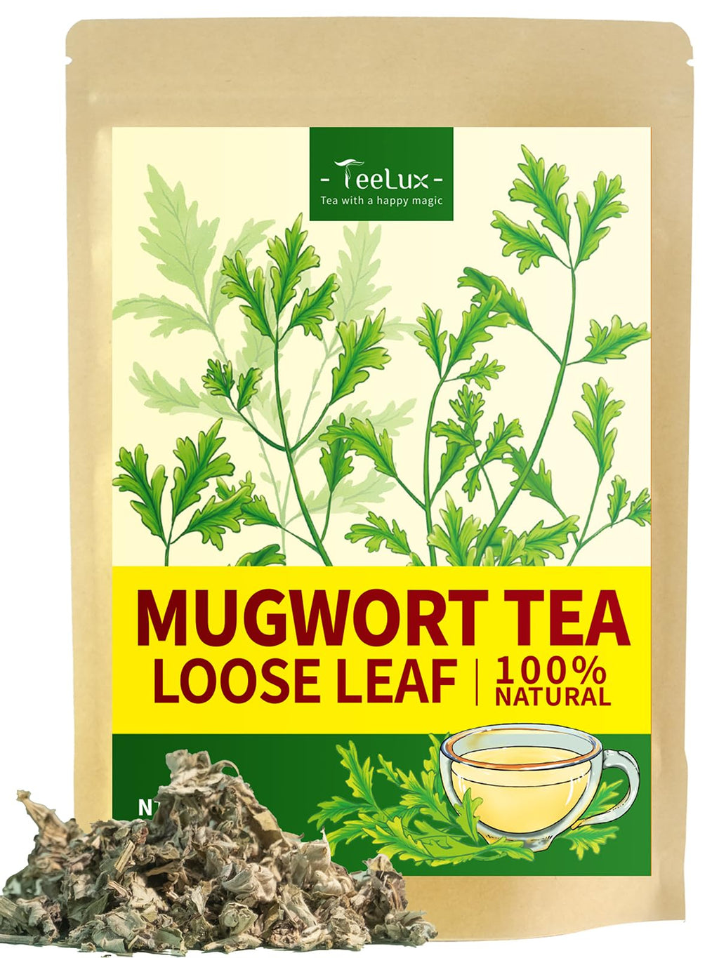 TeeLux mugwort tea loose leaf benefits
