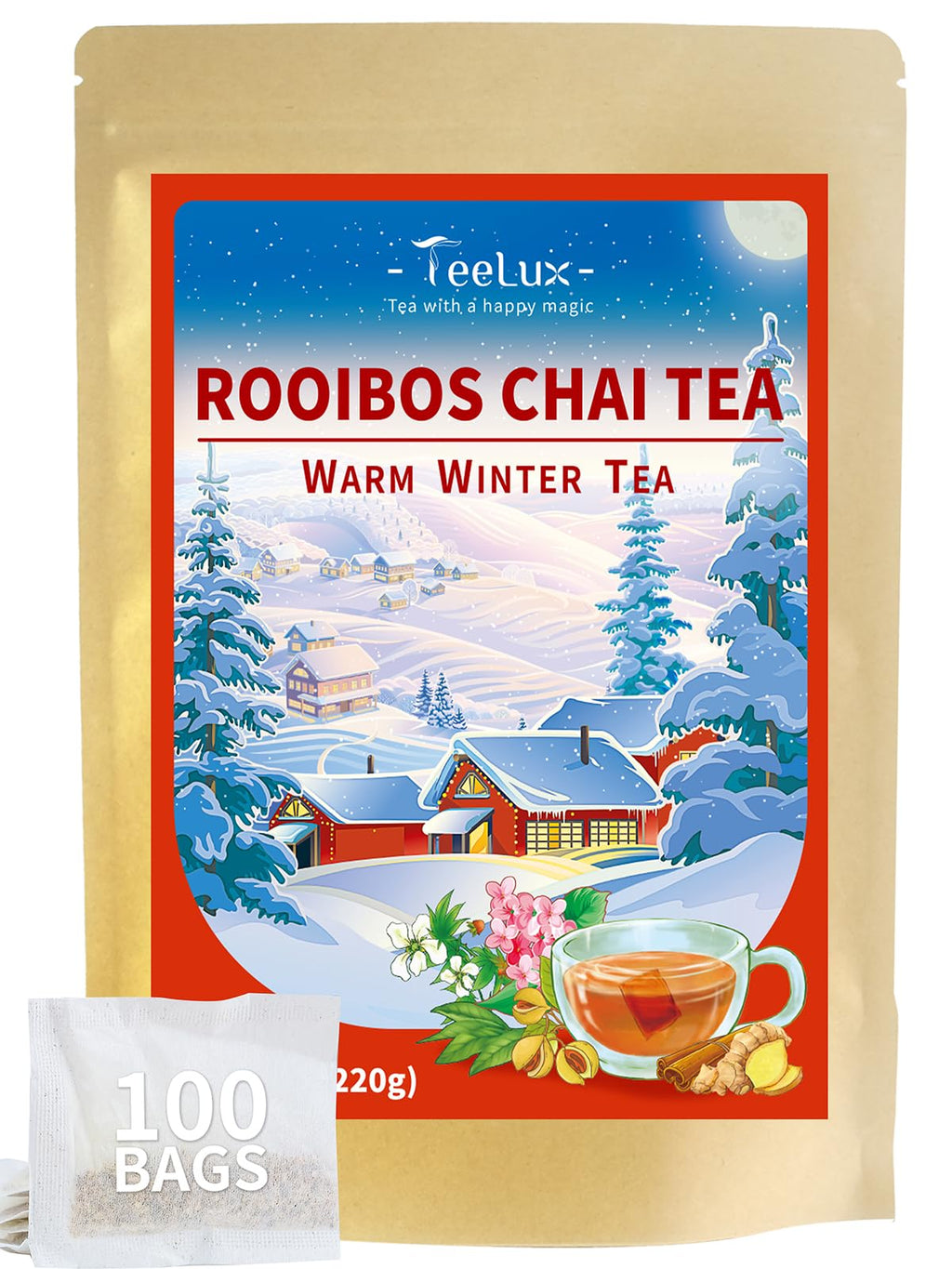 TeeLux Rooibos Chai Tea bags