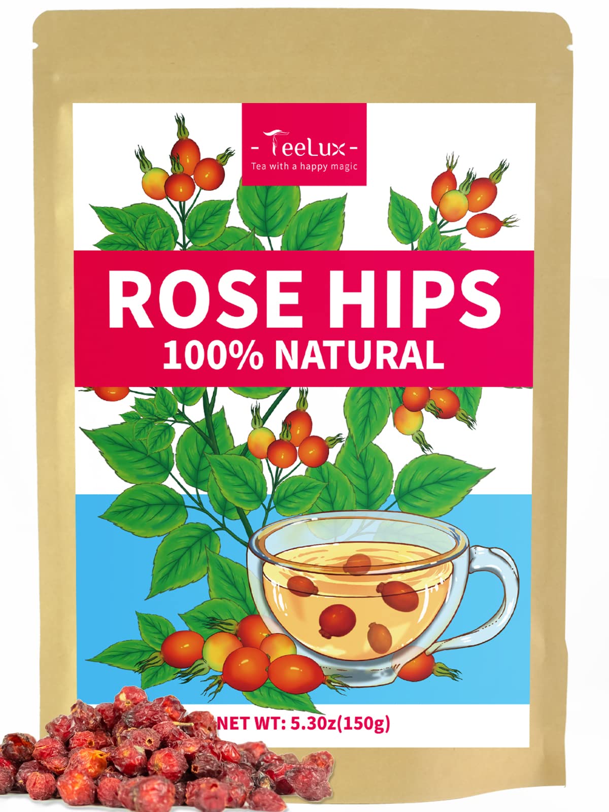TeeLux rosehip tea loose leaf benefits