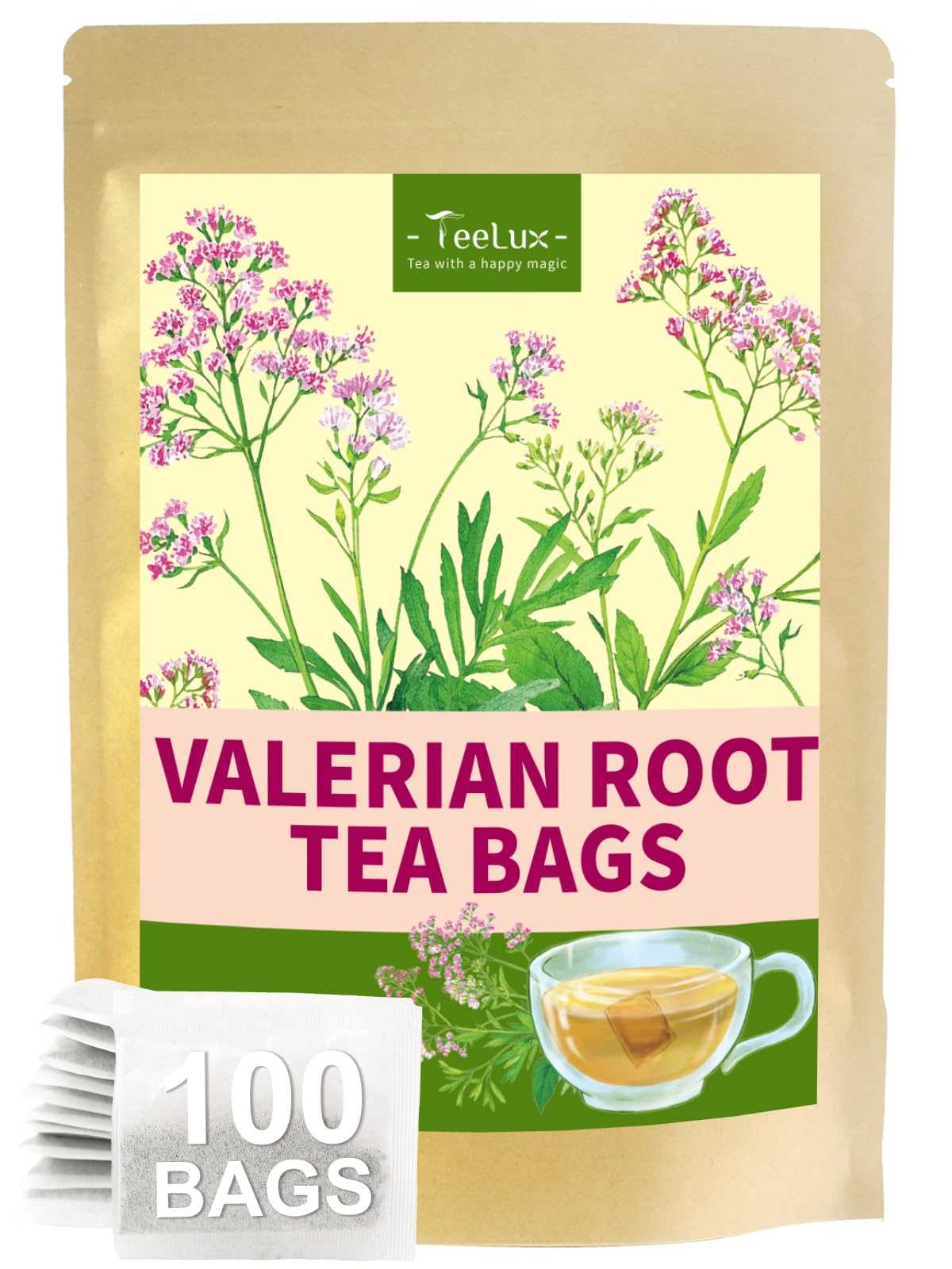 TeeLux valerian root tea bags