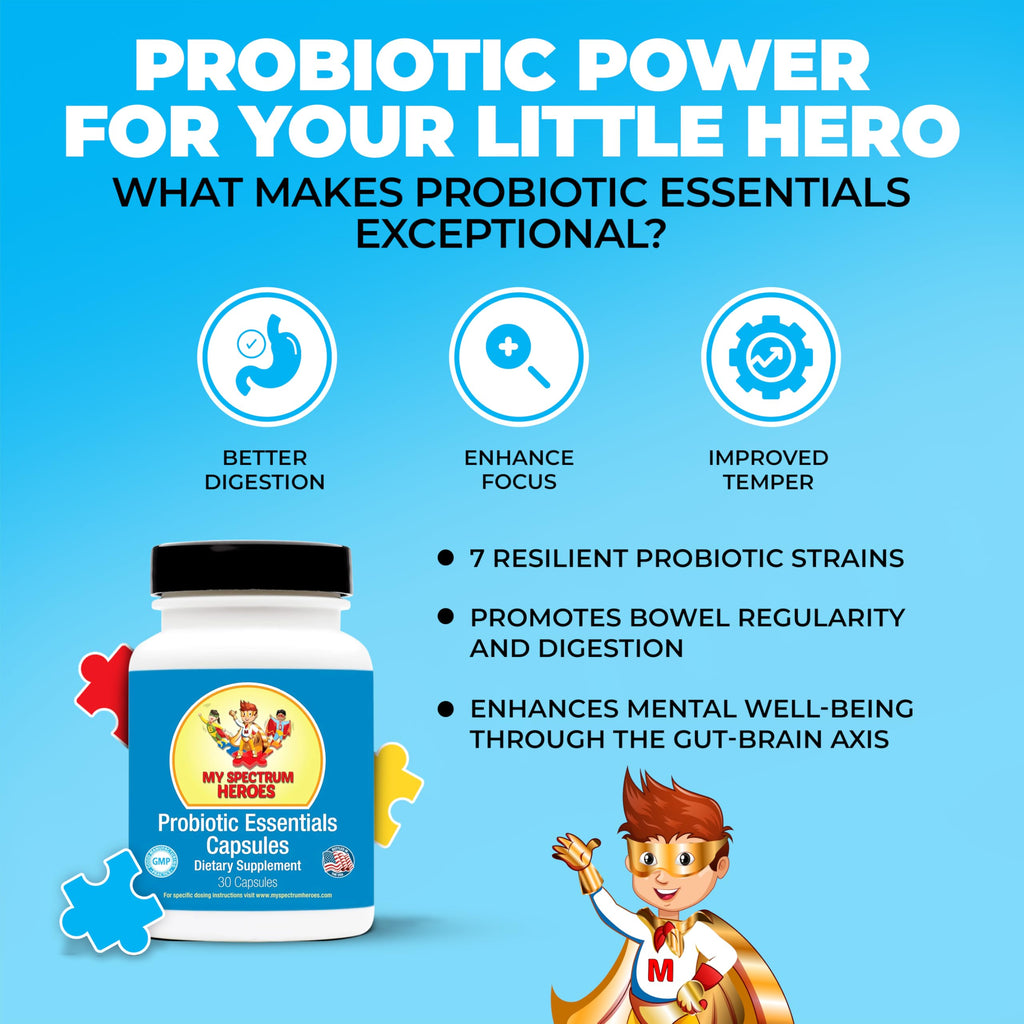 Teen-friendly probiotic capsules for digestion