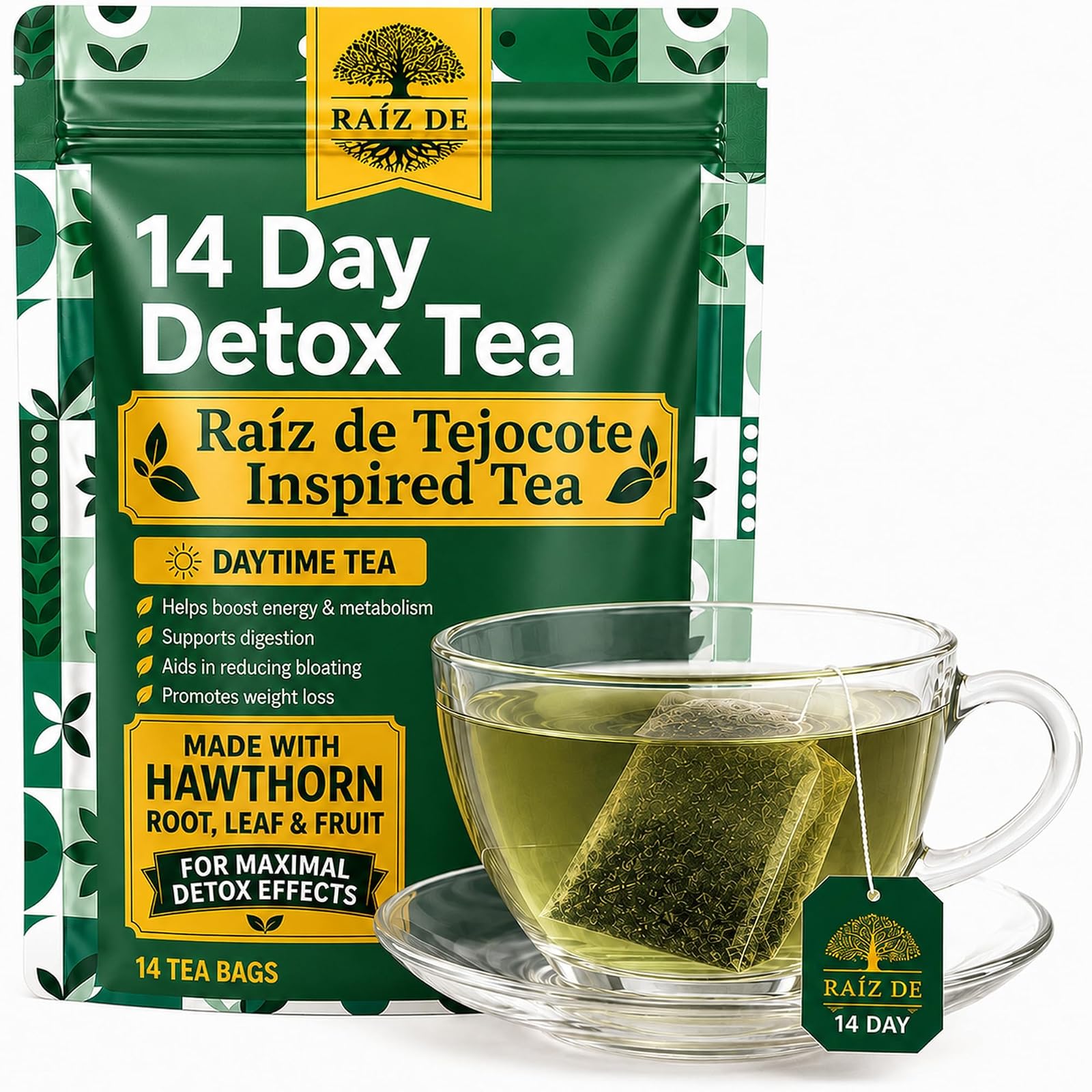 Tejocote herbal wellness tea bags