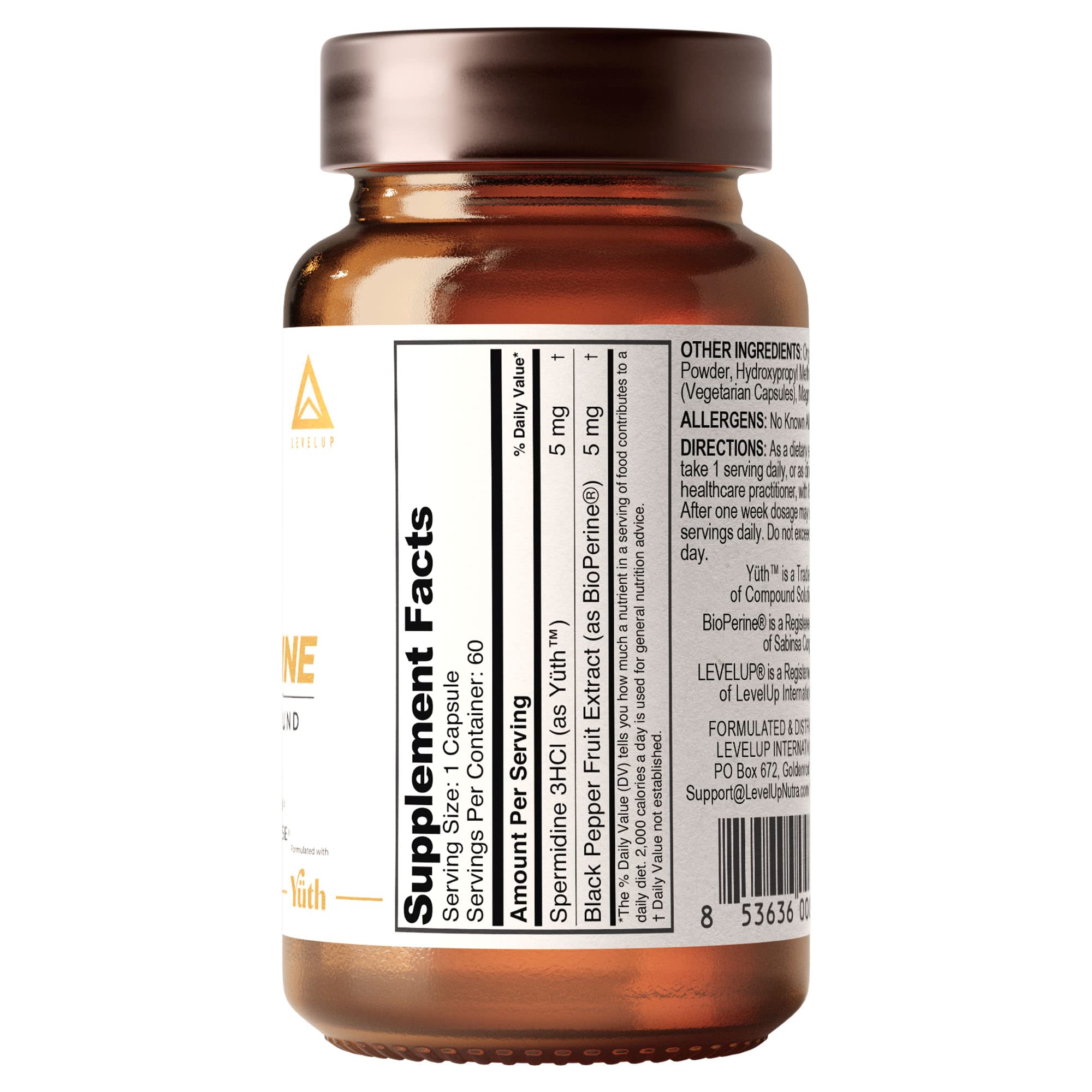 telomere support with spermidine capsules