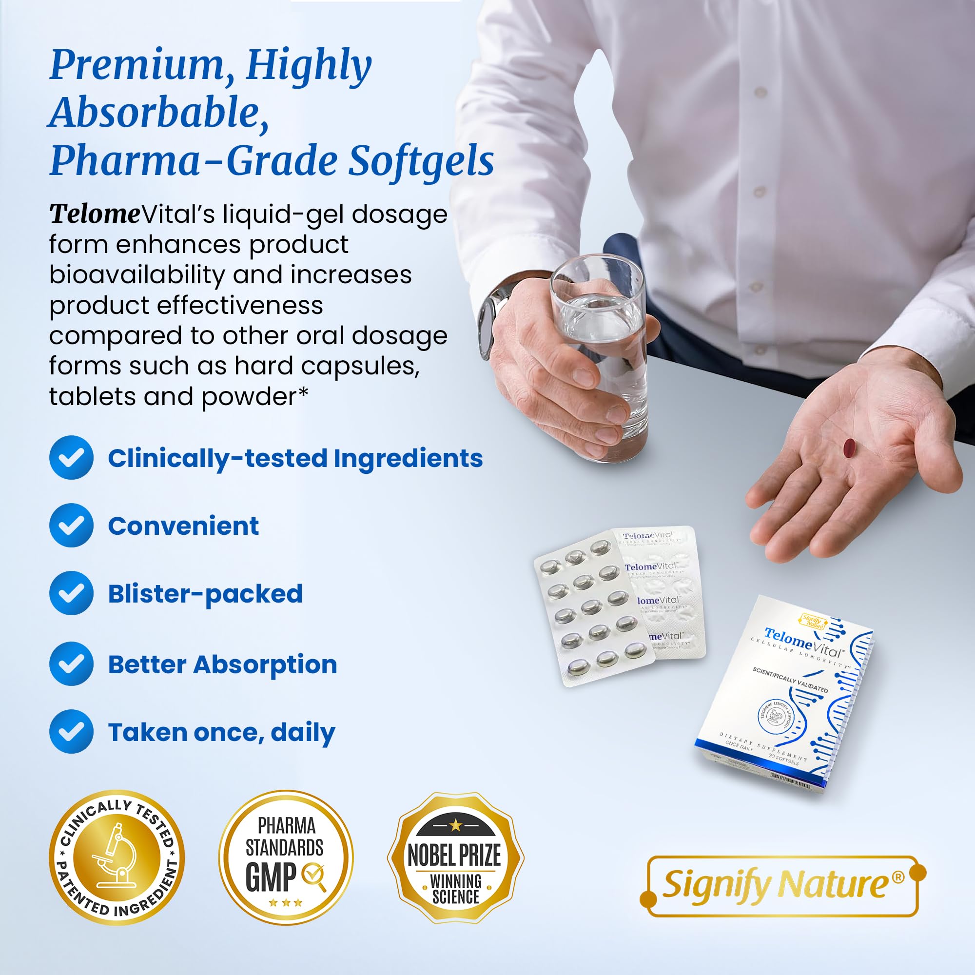 TelomeVital for enhanced longevity
