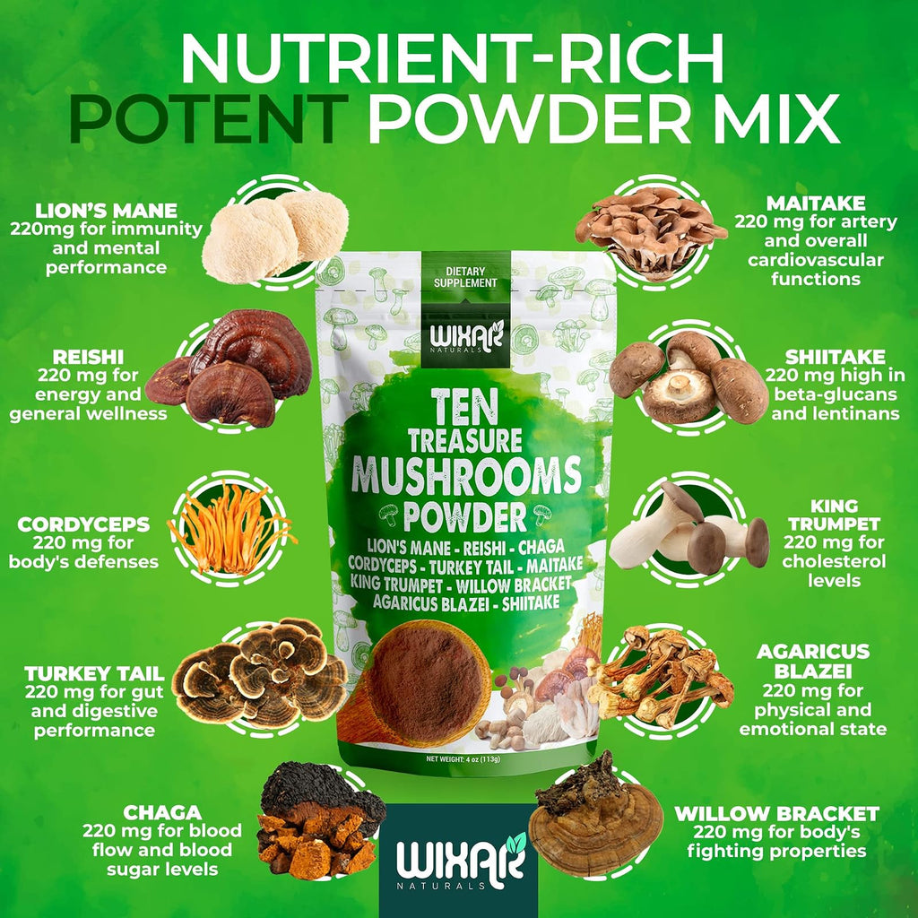 Ten Treasure mushrooms extract benefits