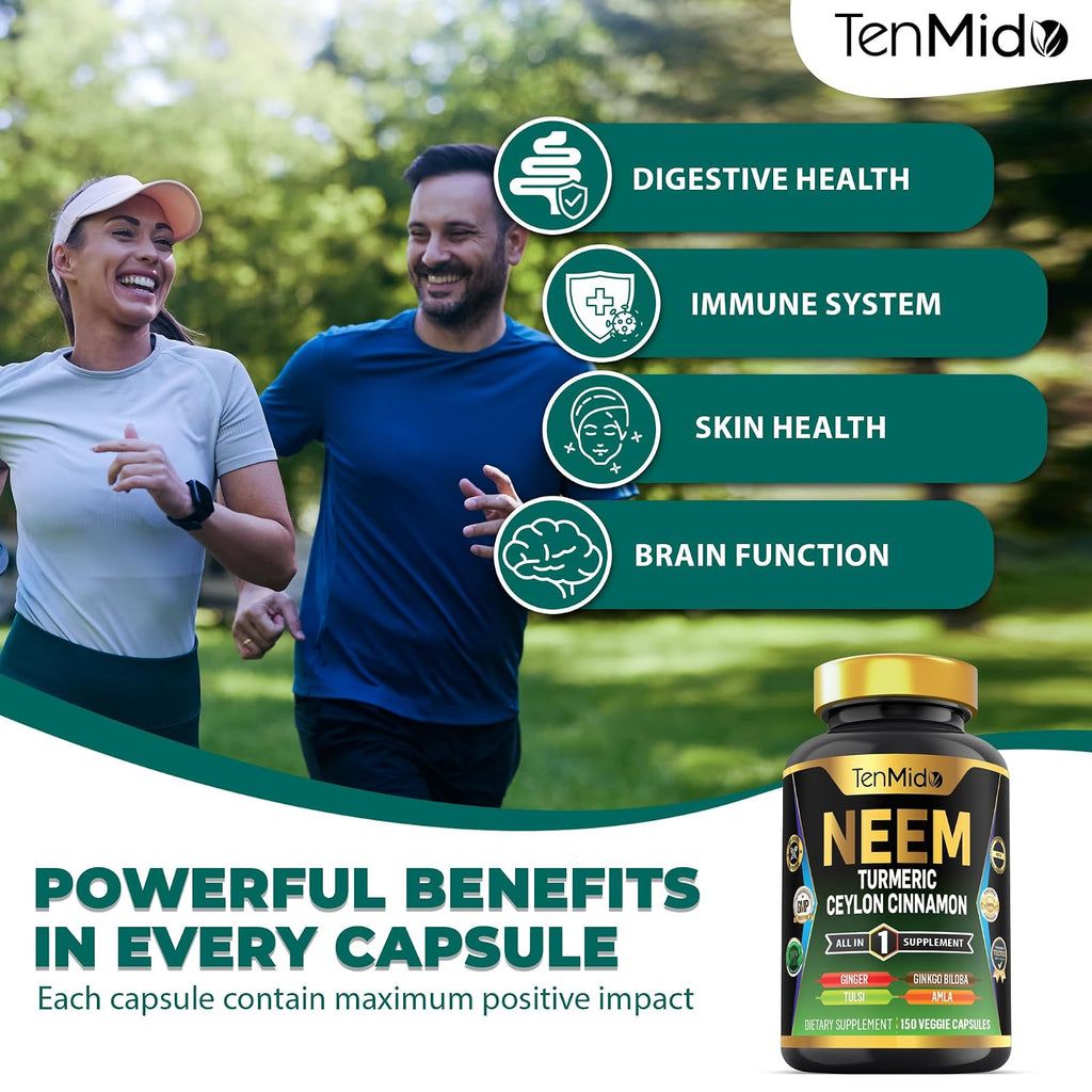 Tenmido neem capsules for vitality
