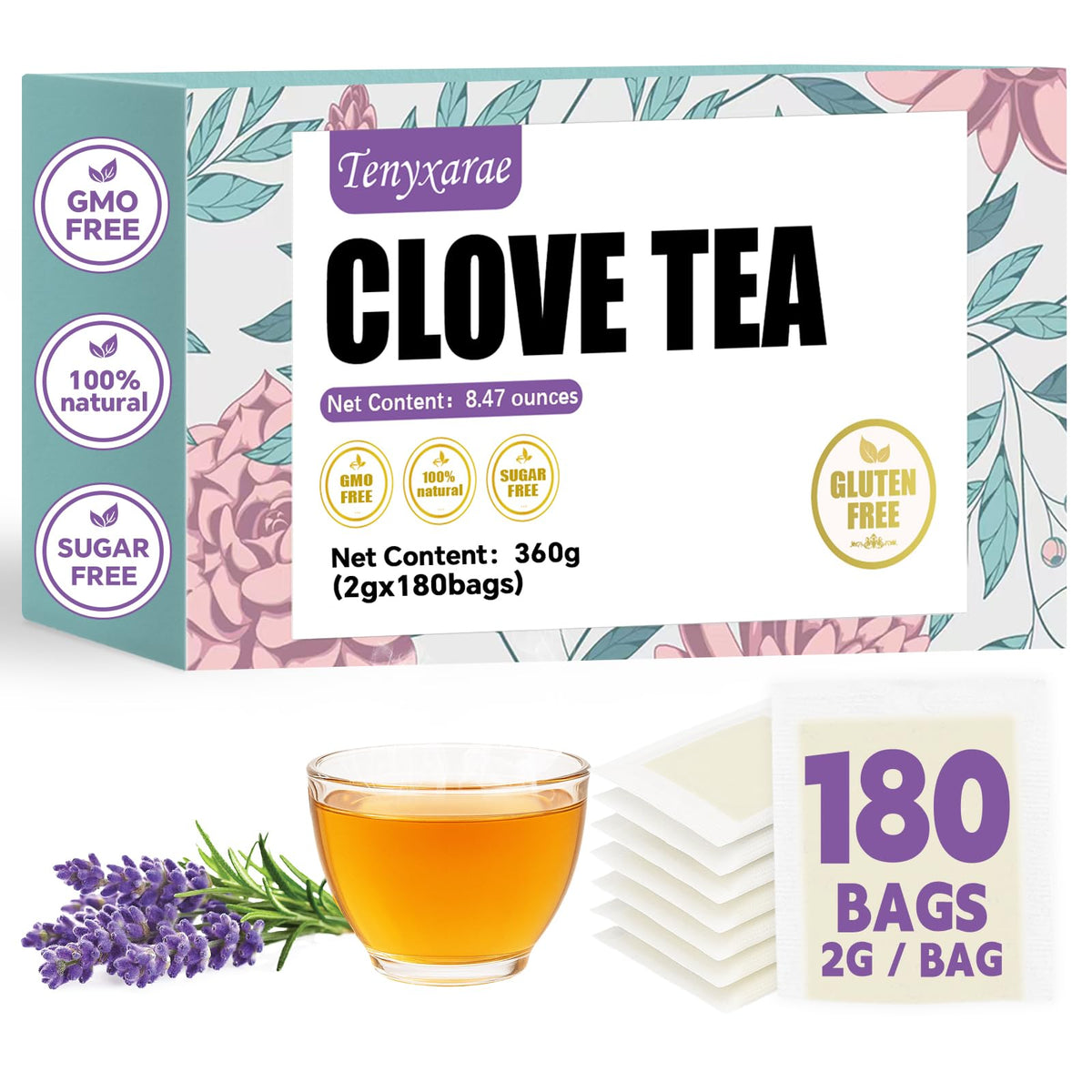 Tenyxarae clove tea bags bulk