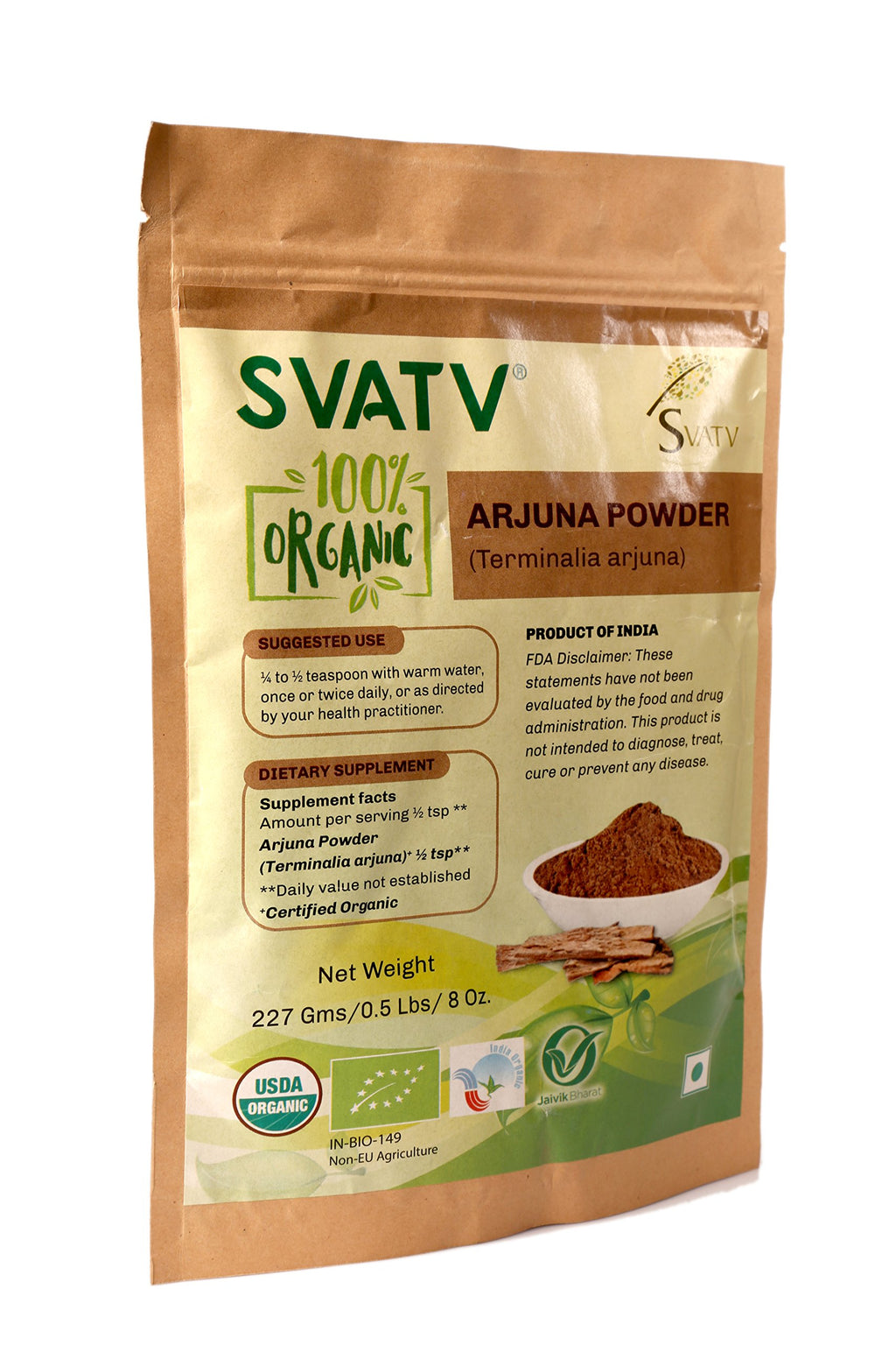 Terminalia arjuna powder for wellness