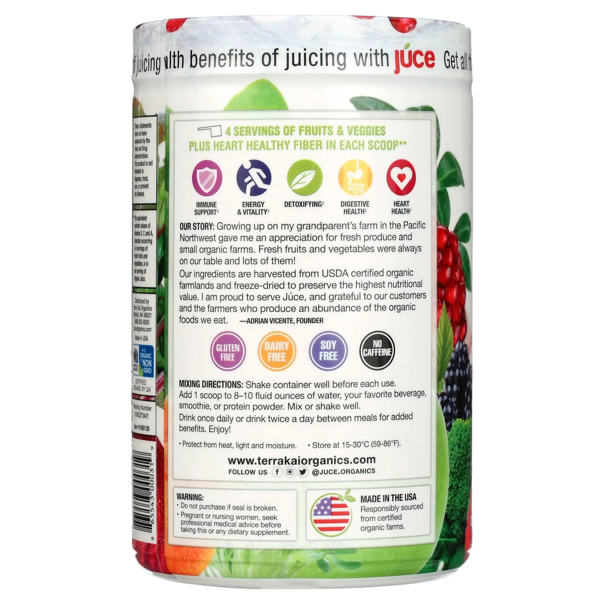 Terra Kai Juce natural energy support