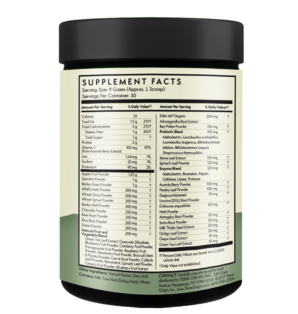 TERRA ORIGIN greens powders for digestion