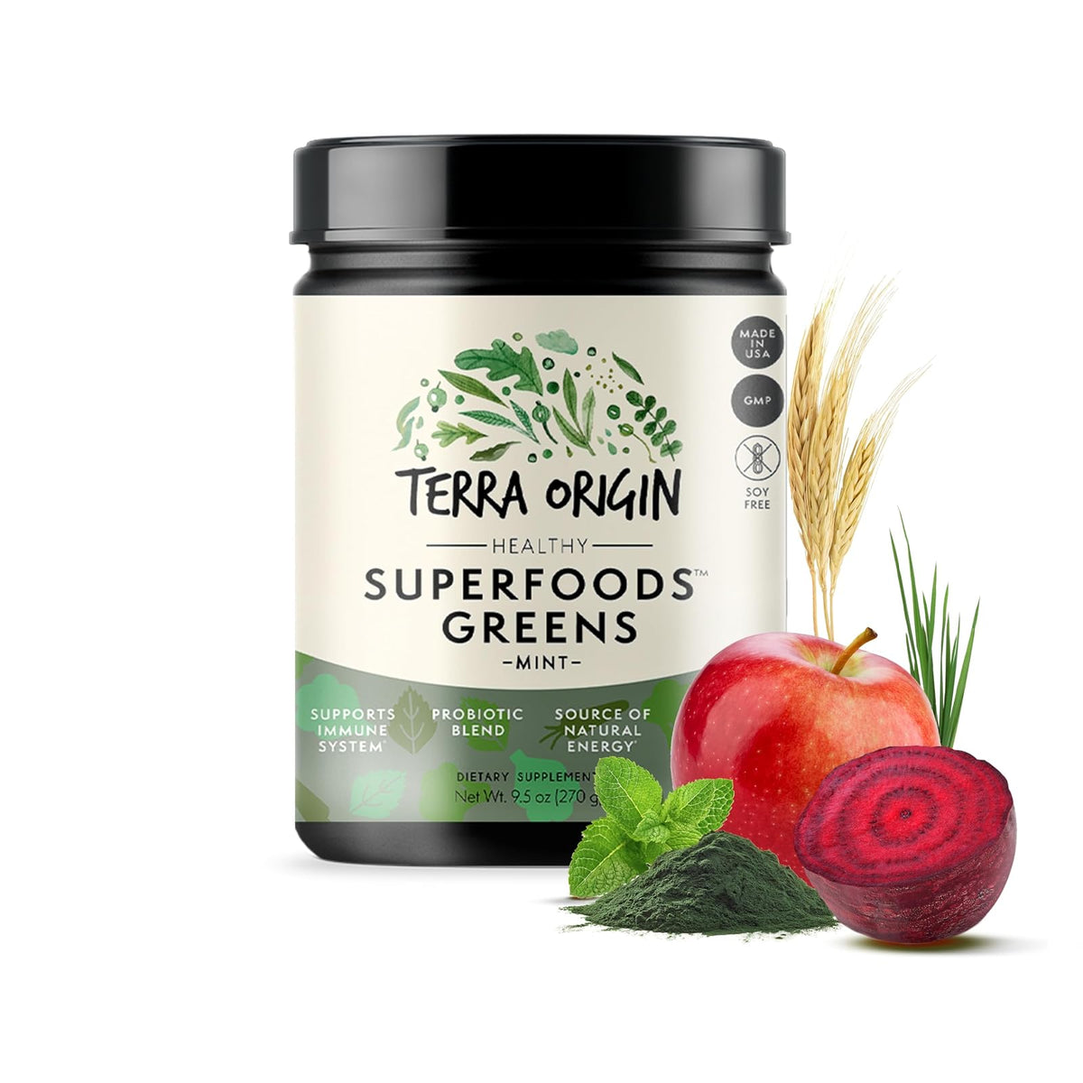 TERRA ORIGIN greens powders for energy