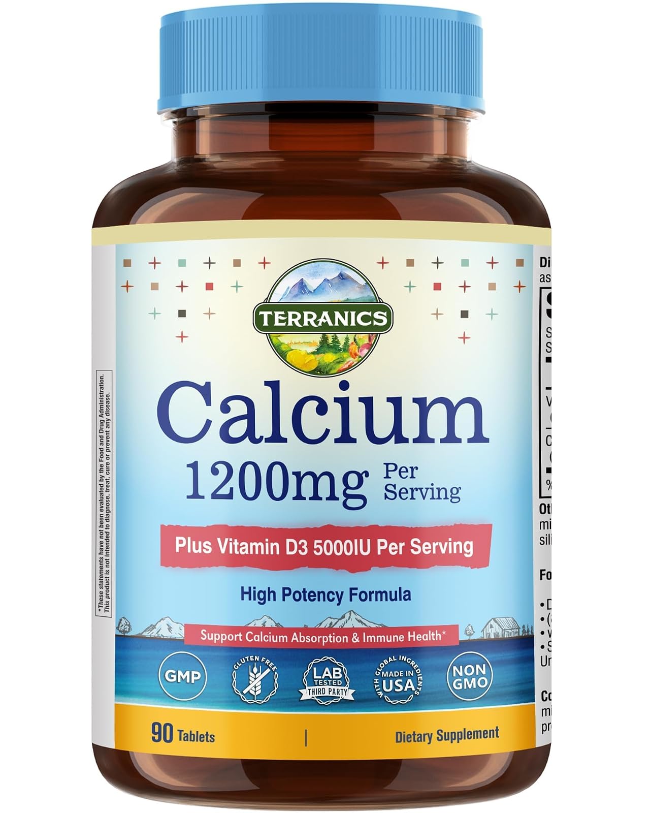 Terranics Calcium 1200 mg tablets