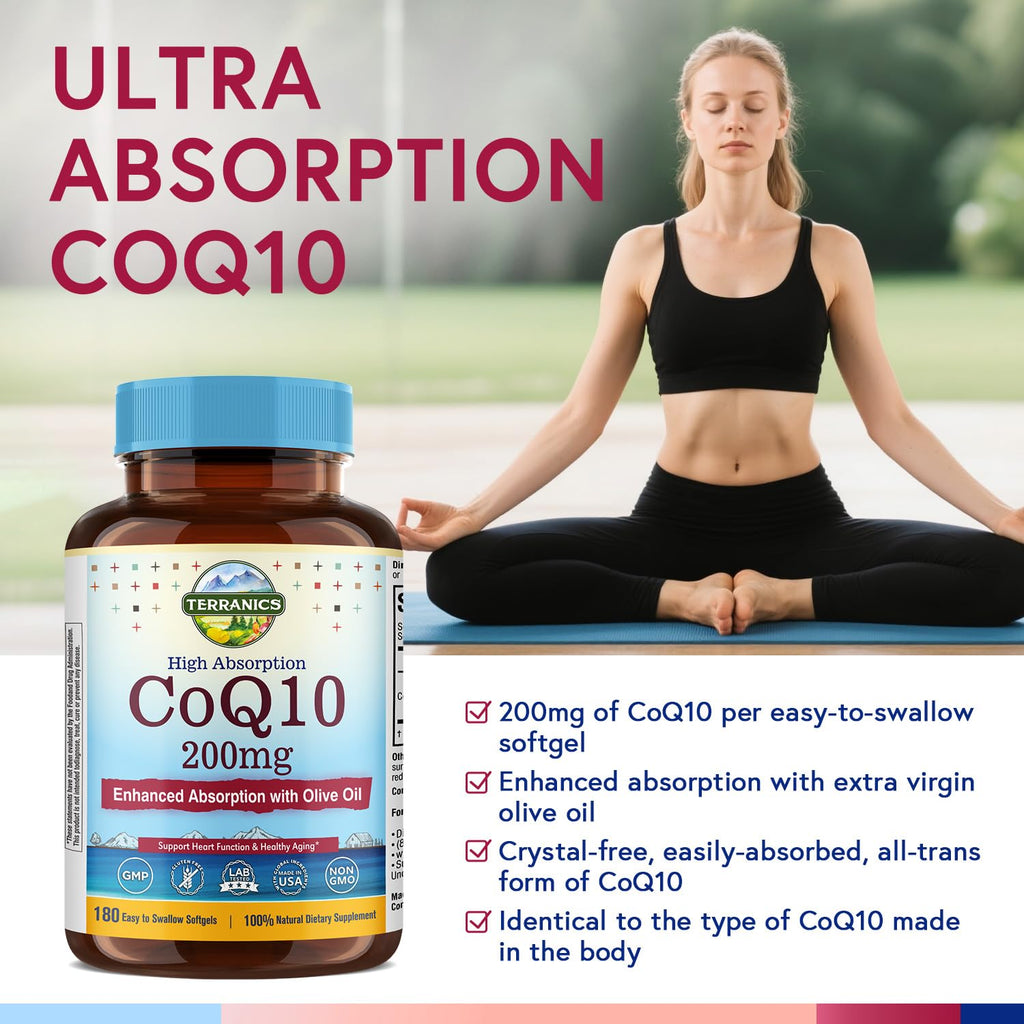 Terranics CoQ10 supports heart health