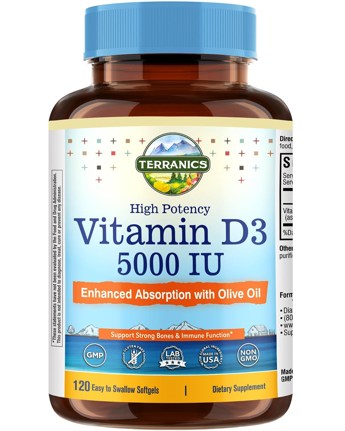 Terranics Vitamin D3 5000 IU softgels
