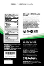 Terrasoul maca powder for smoothies