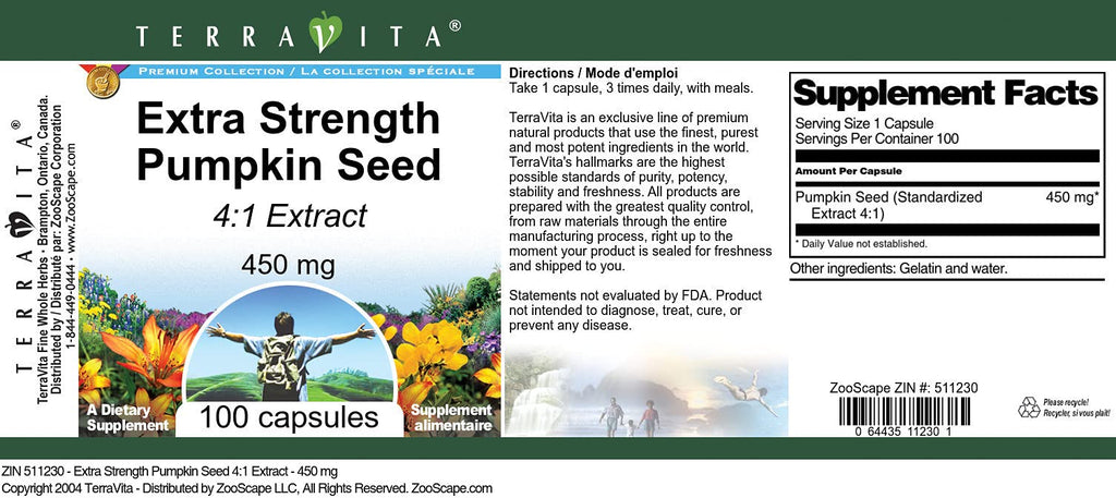 Terravita pumpkin seed health benefits