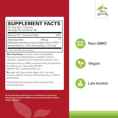 Terry Naturally ashwagandha for wellness