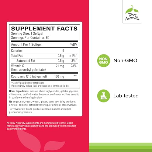 Terry Naturally coq10 softgels benefits