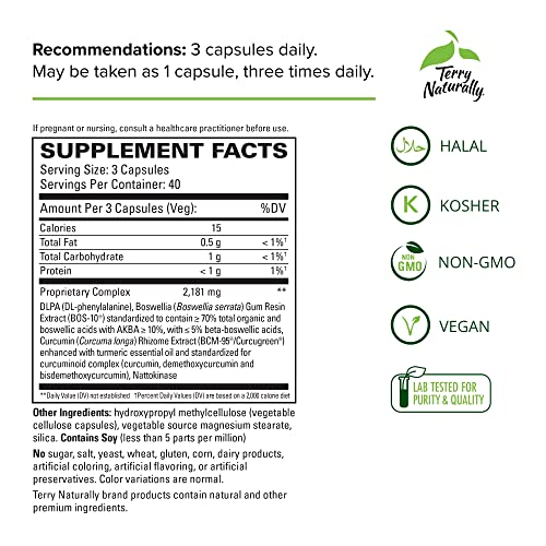 Terry Naturally curcumin capsules