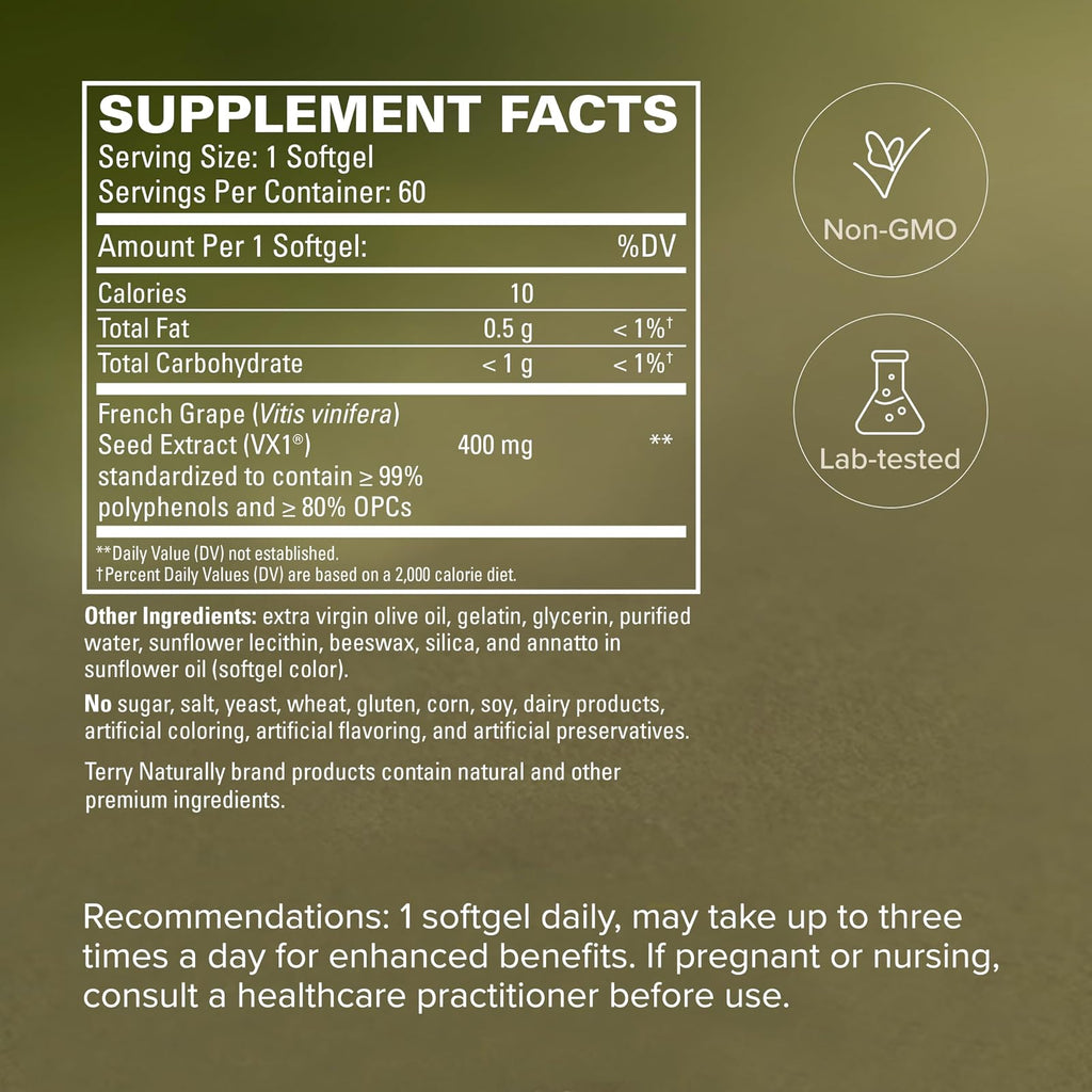 Terry Naturally herbal supplement capsules