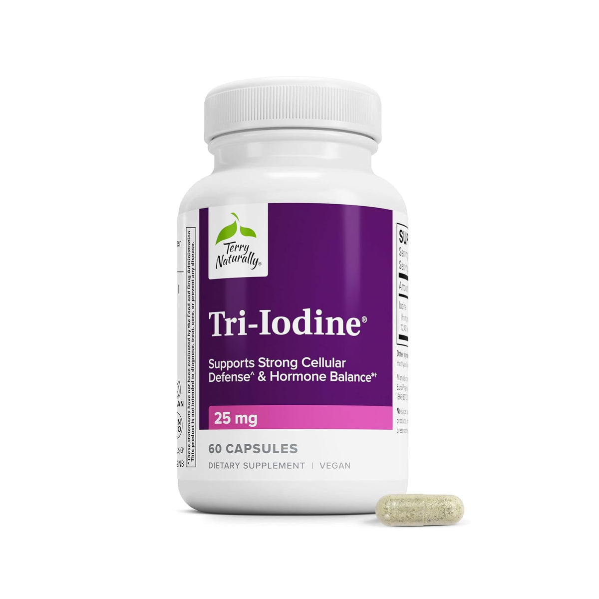 Terry Naturally iodine supplement capsules