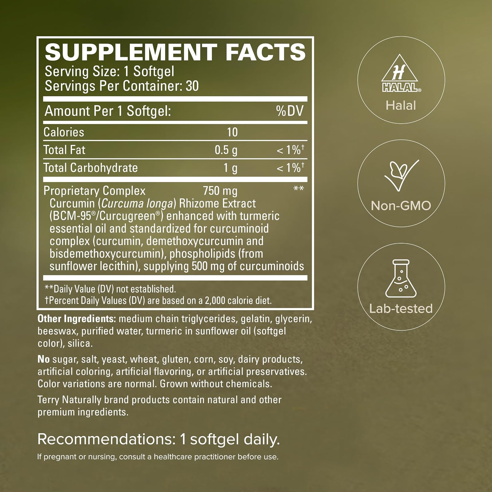 Terry Naturally turmeric tea alternative