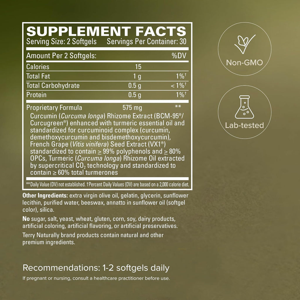 Terry Naturally turmeric tea alternative