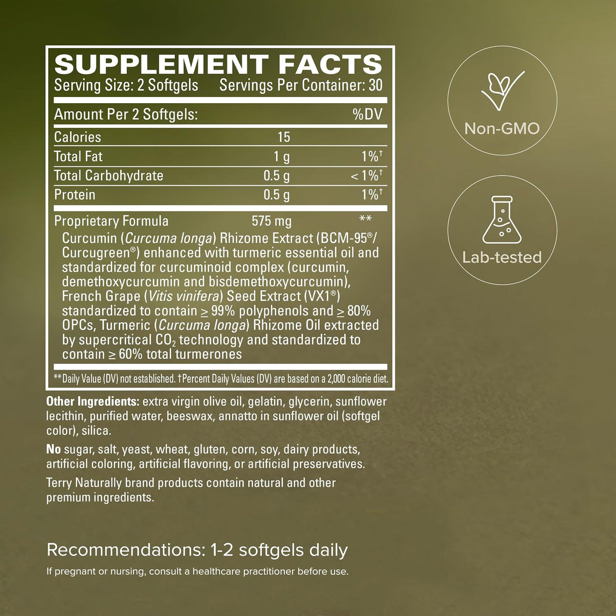 Terry Naturally turmeric tea alternative