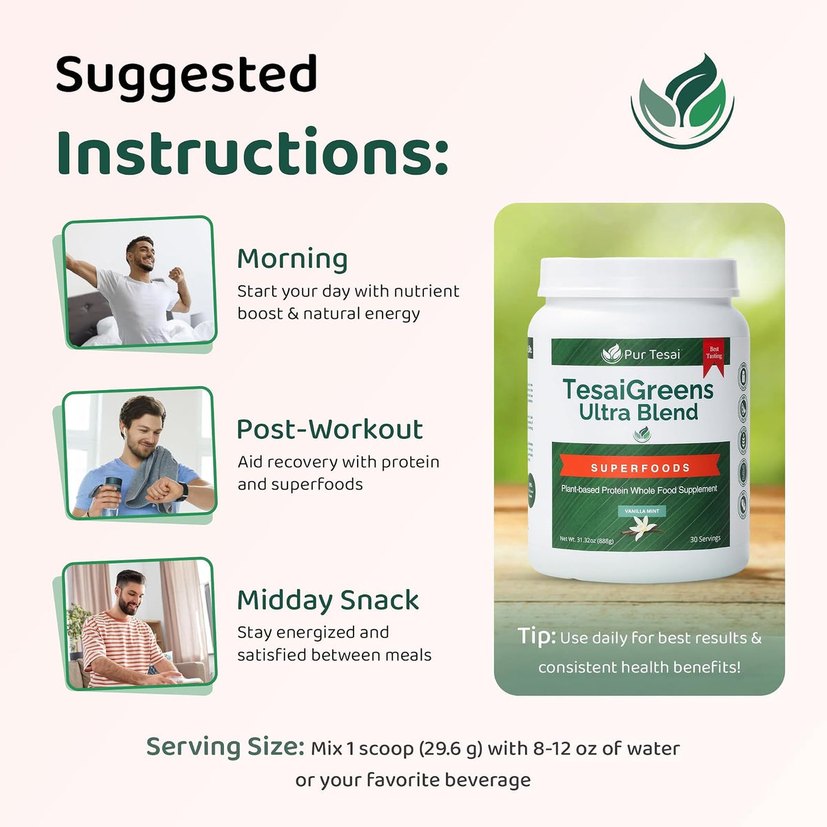 TesaiGreens ultra blend for energy boost