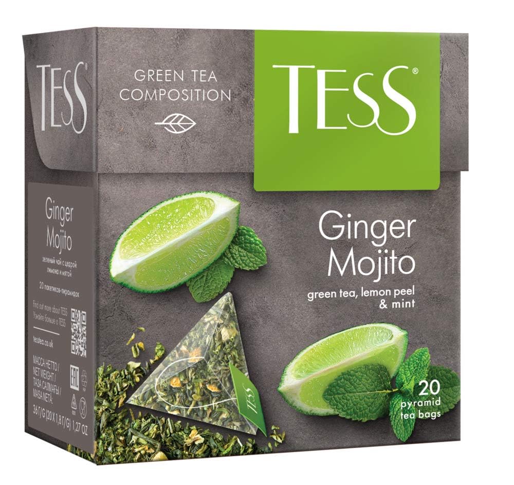 Tess Ginger Mojito herbal tea sachets
