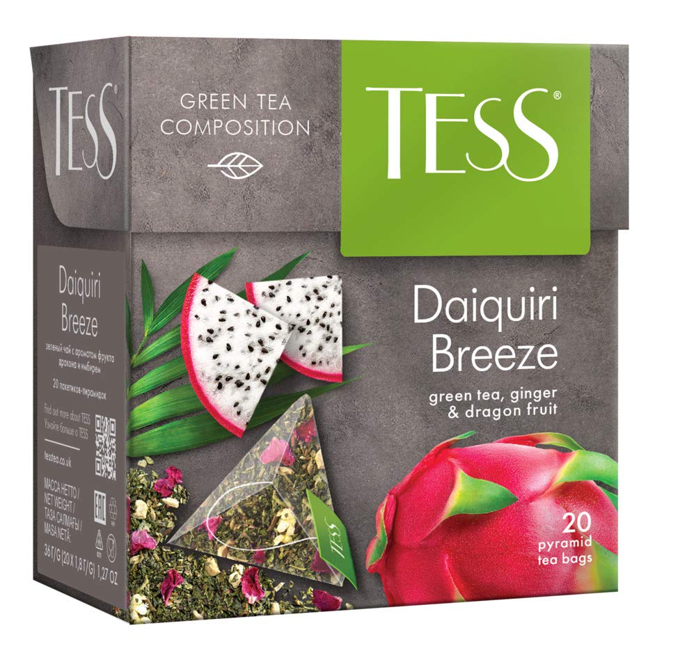 Tess green tea bags for relaxation