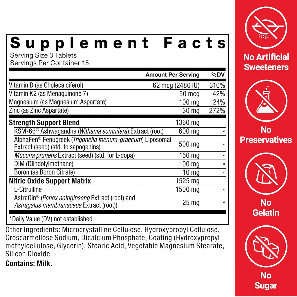 Test X180 Supreme for vitality and strength