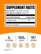 Testosterone booster D-Aspartic Acid supplement