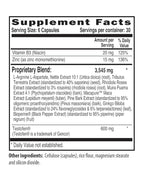 Testosterone booster with Ginkgo extract