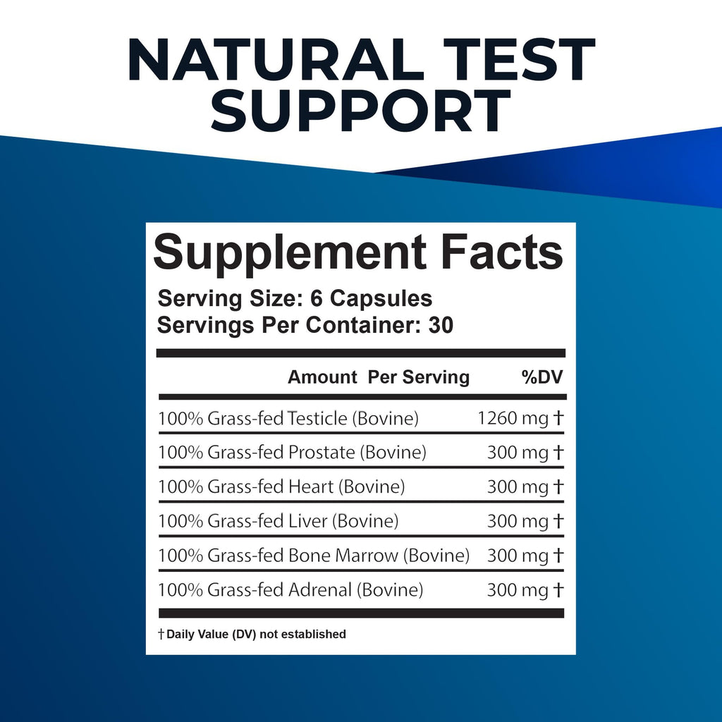 testosterone support blended vitamin supplement