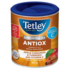 Tetley herbal tea with apple flavour