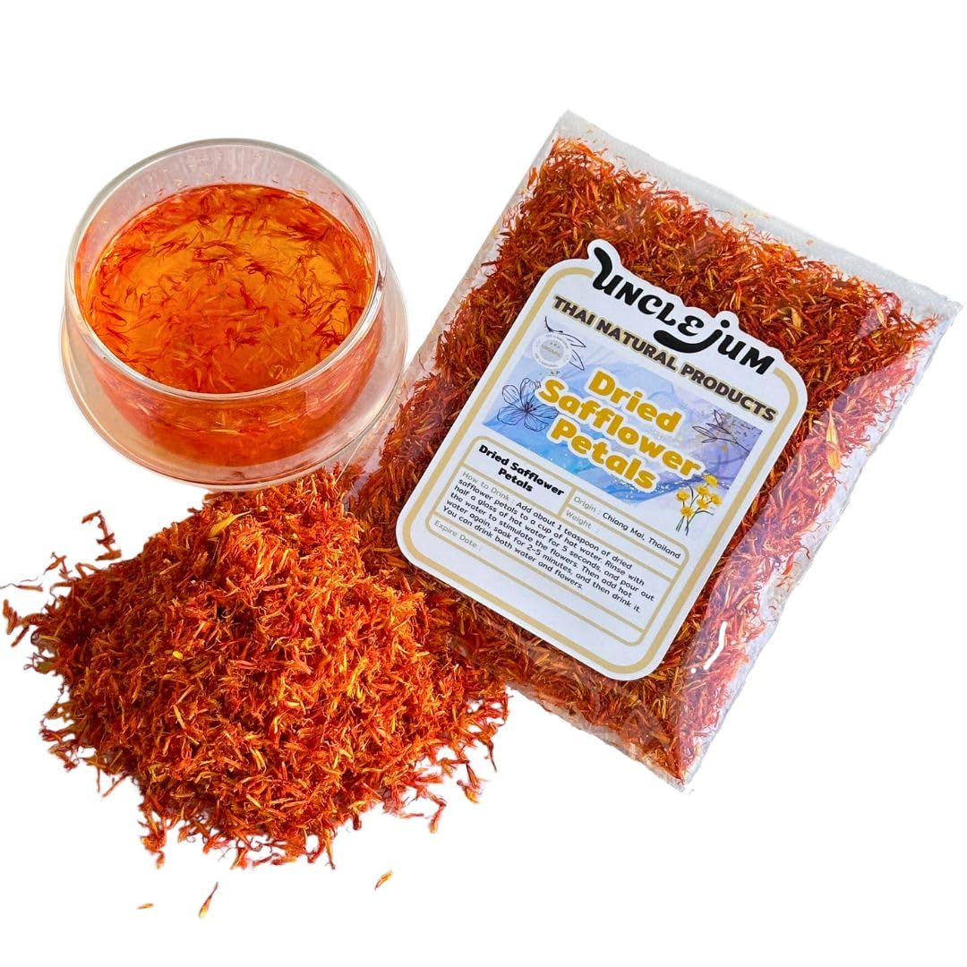 Thai dried safflower petals for tea
