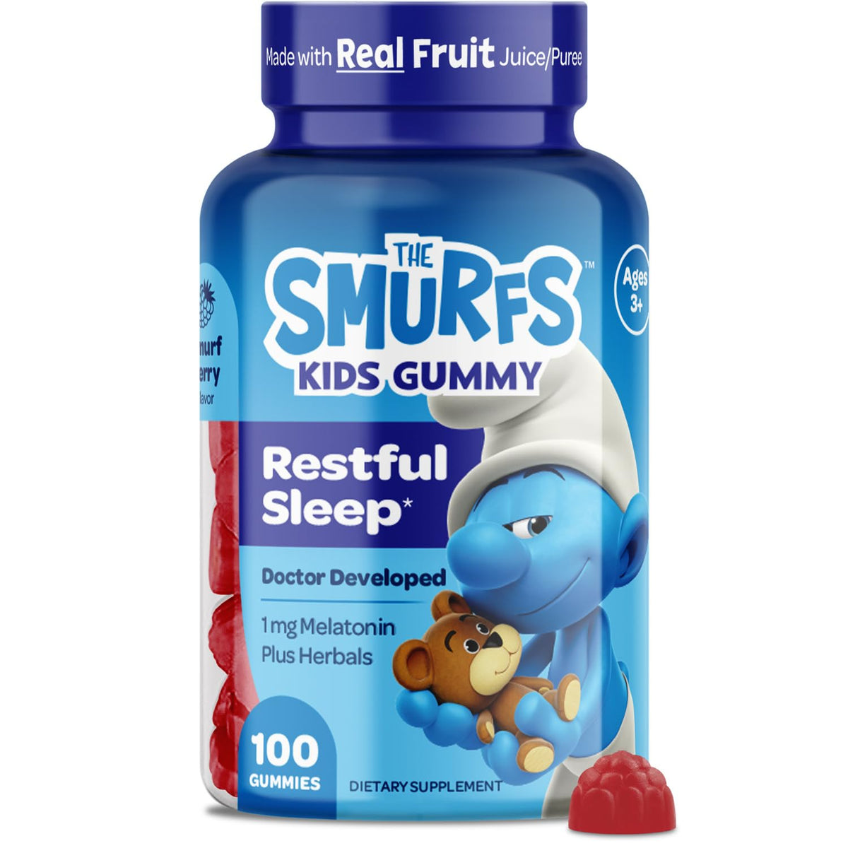 The Smurfs kids gummies with chamomile