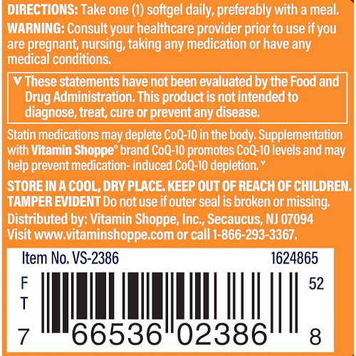 The Vitamin Shoppe coq10 antioxidant benefits