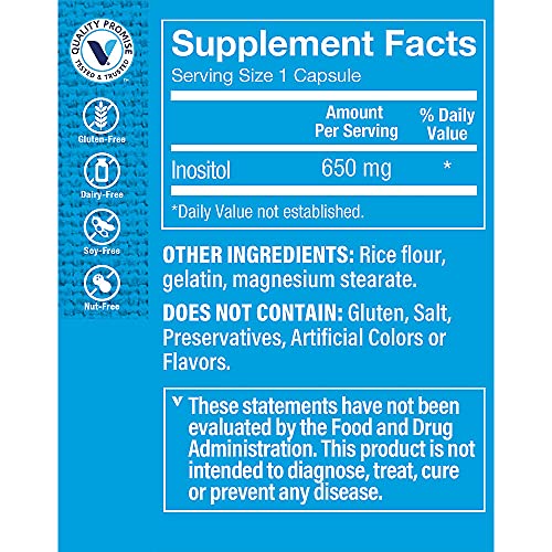 The Vitamin Shoppe inositol capsules