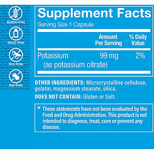 The Vitamin Shoppe potassium capsules