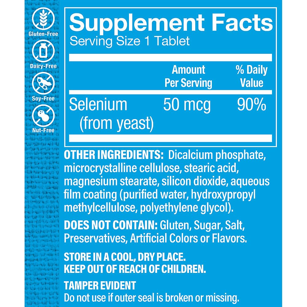 The Vitamin Shoppe selenium tablets
