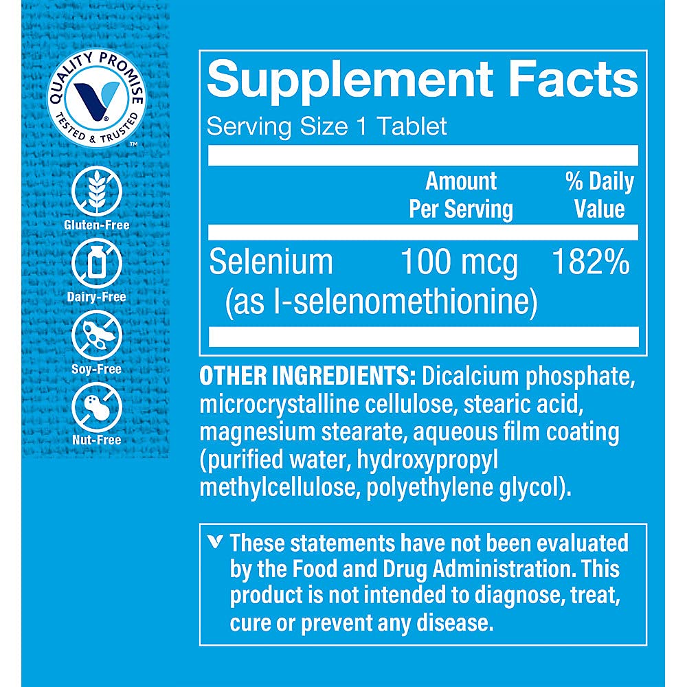 The Vitamin Shoppe selenium tablets