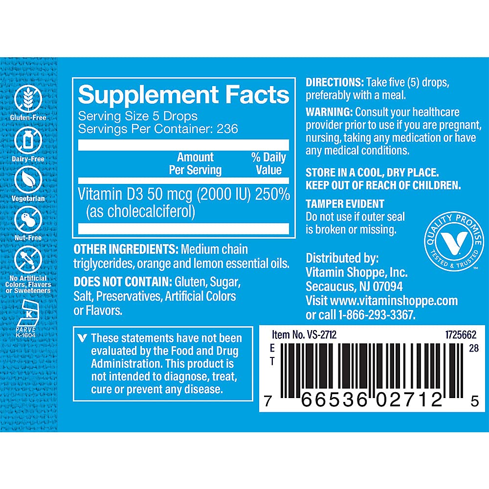 The Vitamin Shoppe Vitamin D benefits