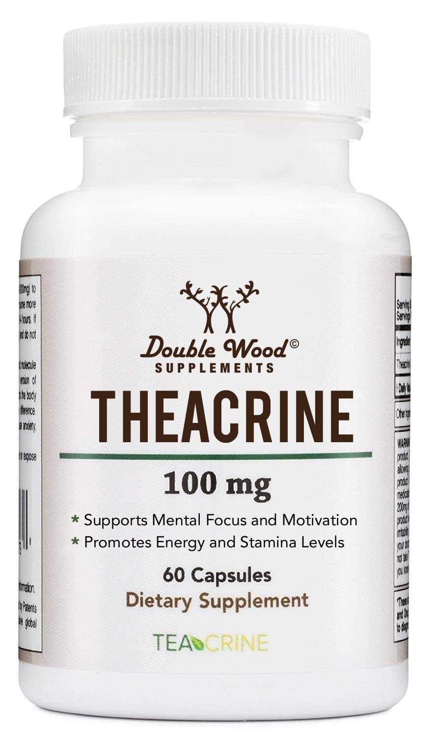 Theacrine energy supplement capsules