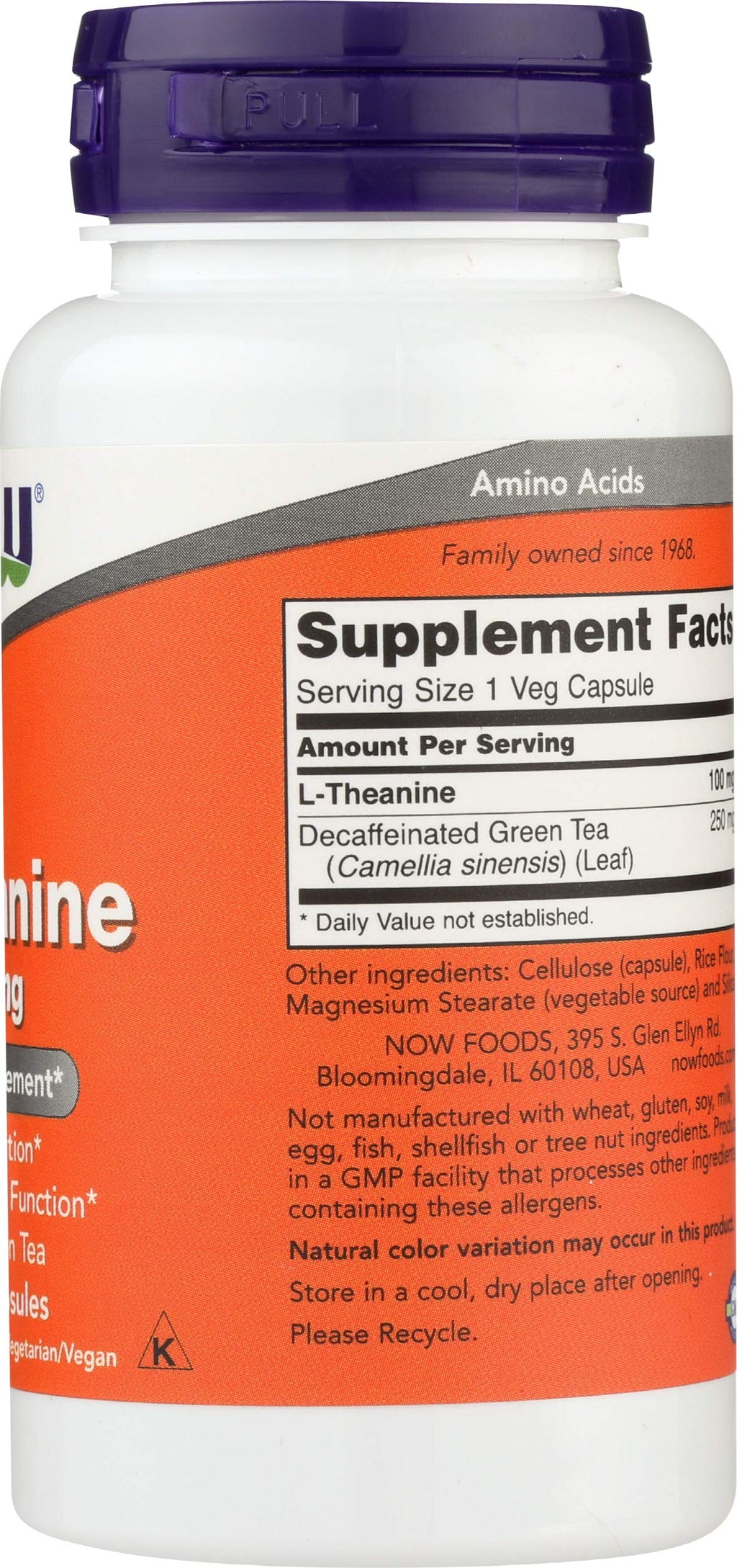 Theanine capsules for enhanced relaxation